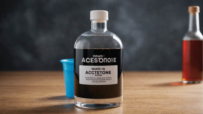 Qu'est-ce que l'acétone et quels sont ses usages ? - Technobio.fr